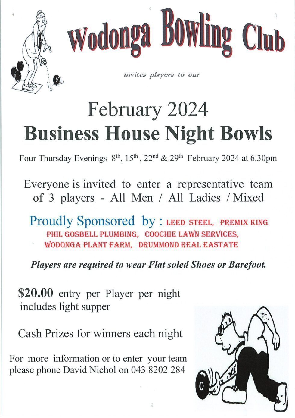 What's On - Wodonga Bowling Club | our club is your club